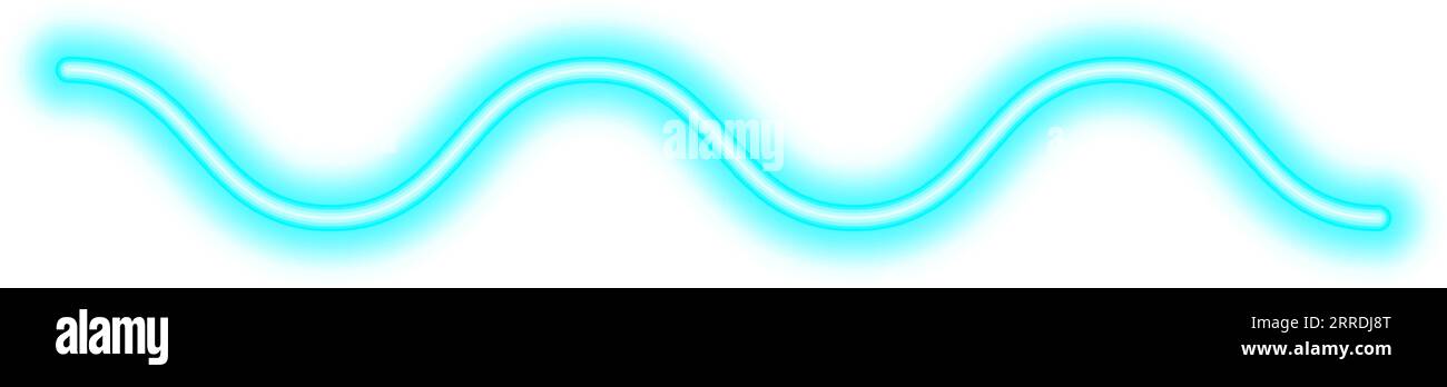 blue neon wavy line Stock Vector Image & Art - Alamy