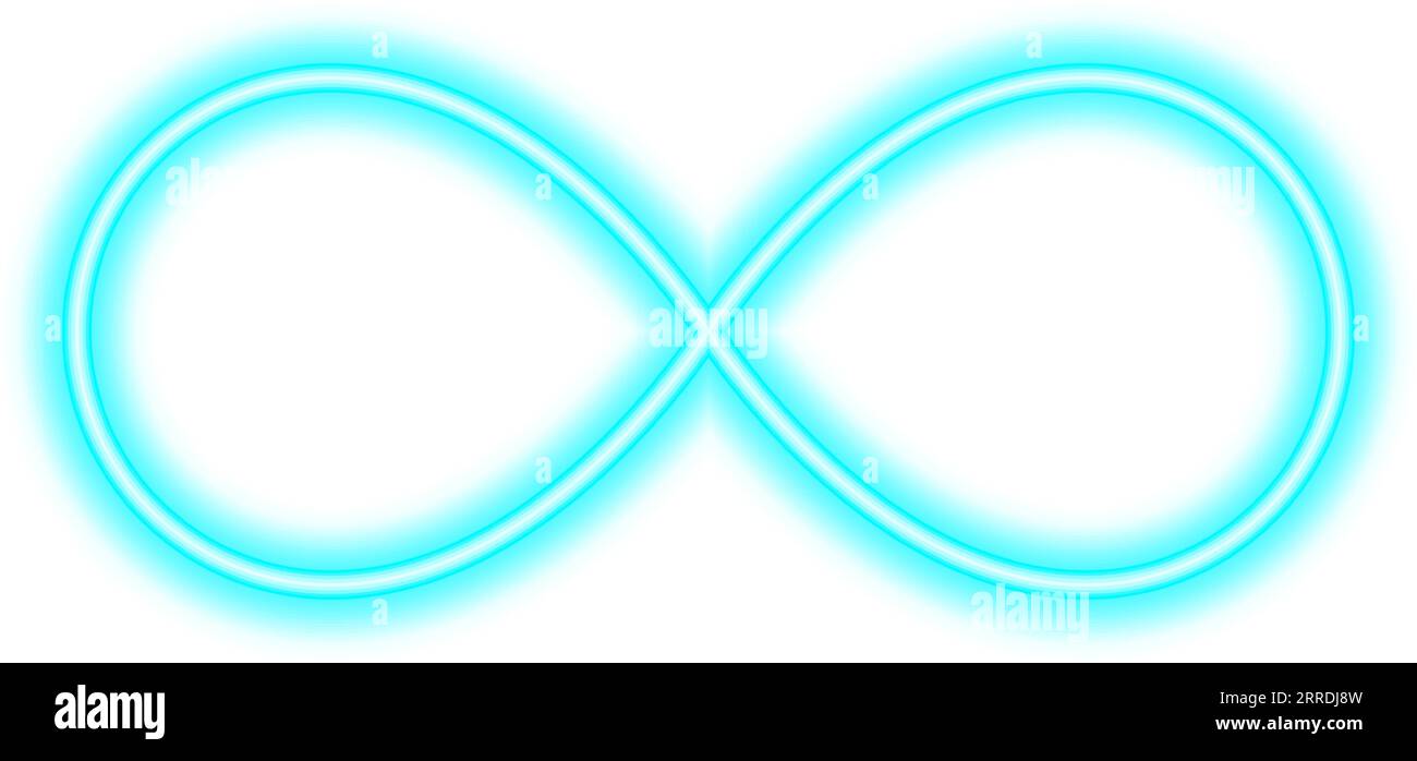 blue neon infinity line Stock Vector Image & Art - Alamy