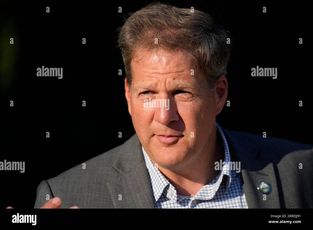 New Hampshire Gov. Chris Sununu attends a campaign event, Thursday ...