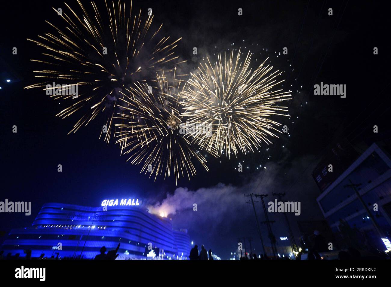 New year fireworks pakistan hi-res stock photography and images - Alamy