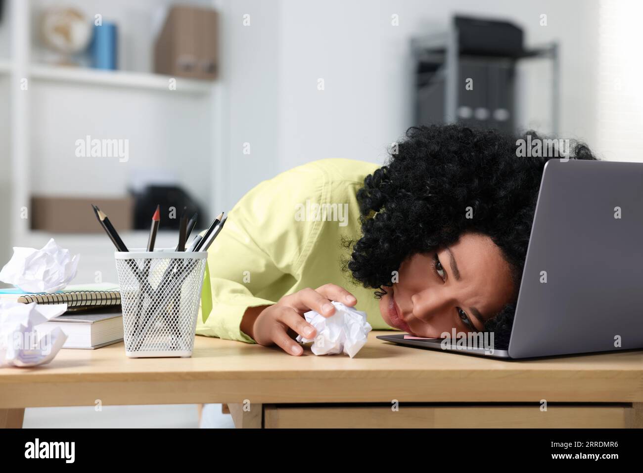 Student stress computer paper hi-res stock photography and images - Alamy