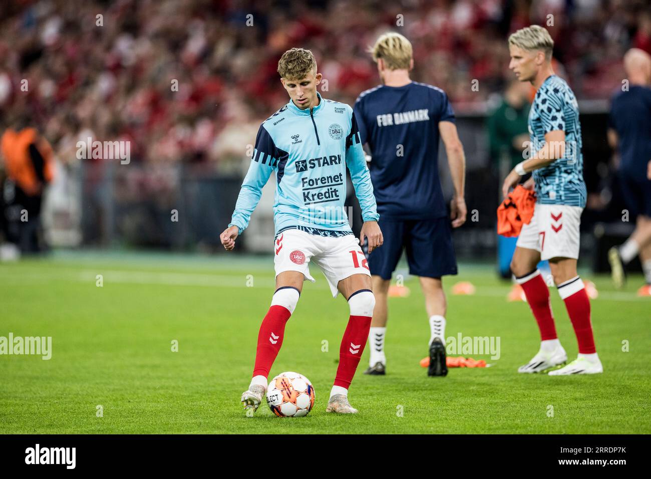 Copenhagen, Denmark. 07th Sep, 2023. Jesper Lindstrom (12) of Denmark ...