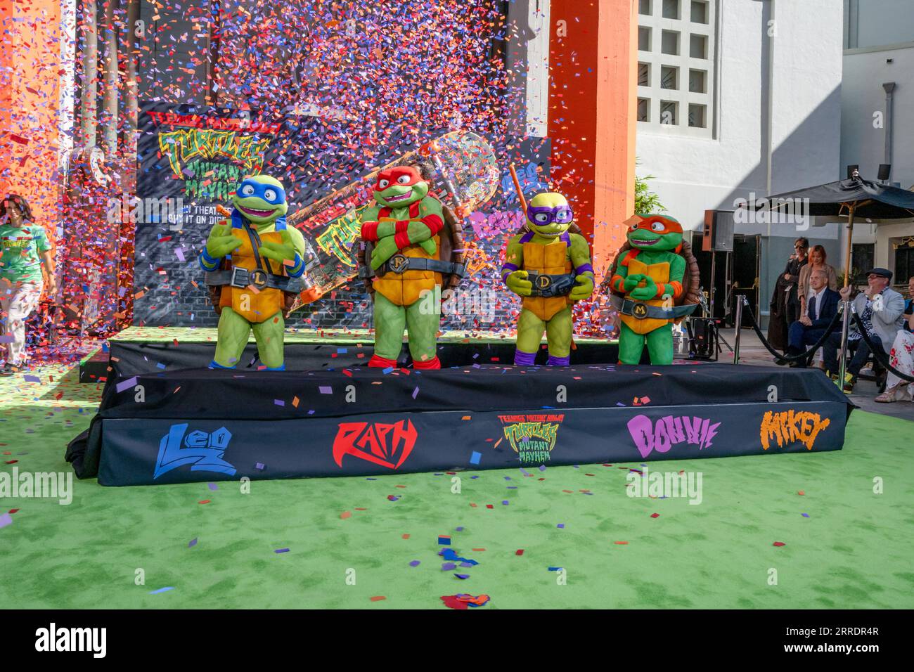 September 7, 2023, Hollywood, California, USA: Leonardo, Raphael ...