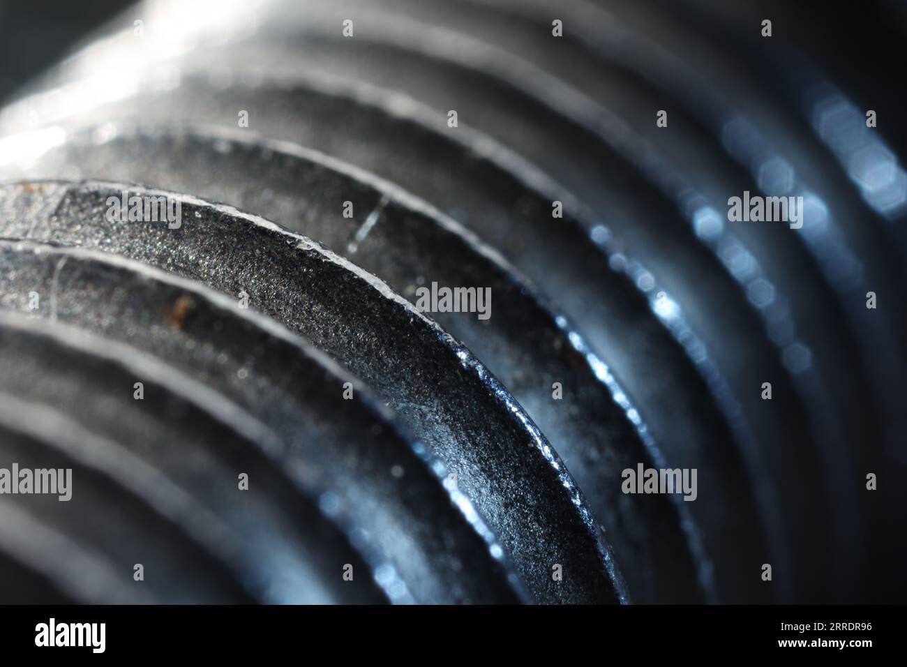 Texture of modern metal fastener, macro view Stock Photo - Alamy