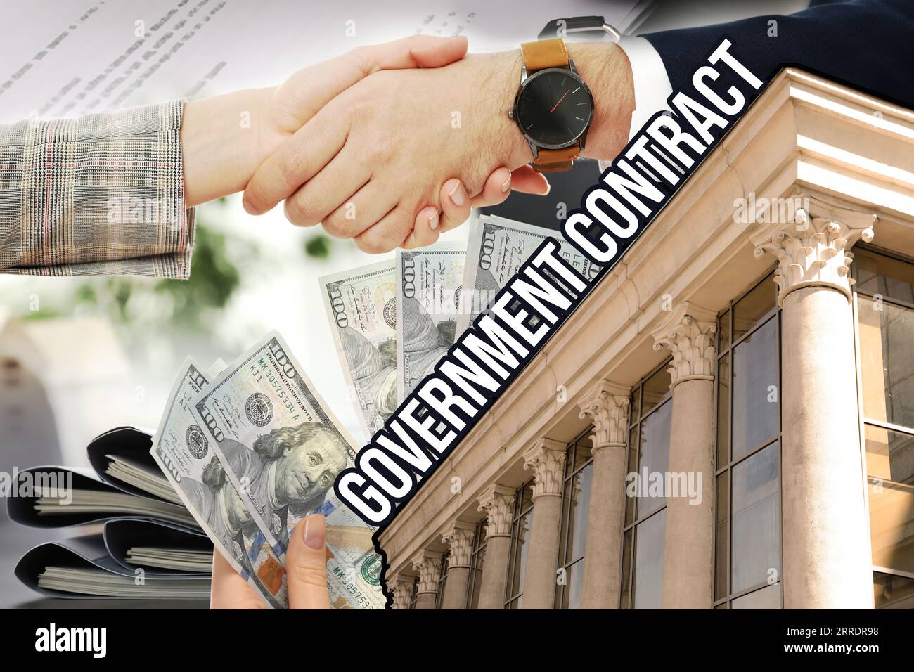 Woman shaking hand government hi-res stock photography and images - Alamy