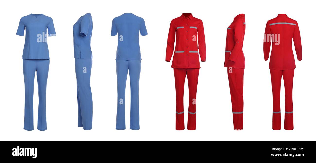 Red and blue uniforms hi-res stock photography and images - Alamy