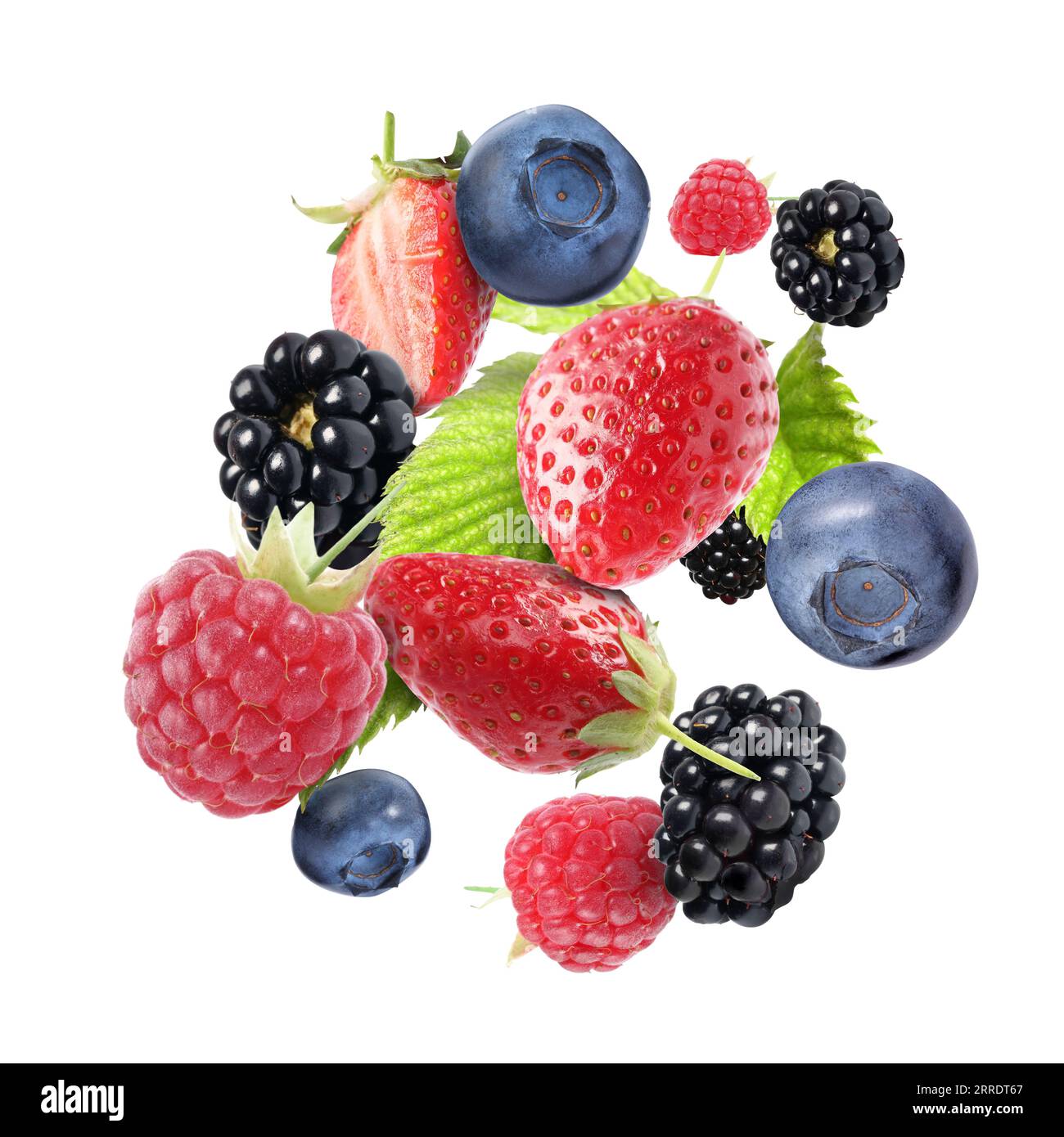 Flying berries Cut Out Stock Images & Pictures - Alamy