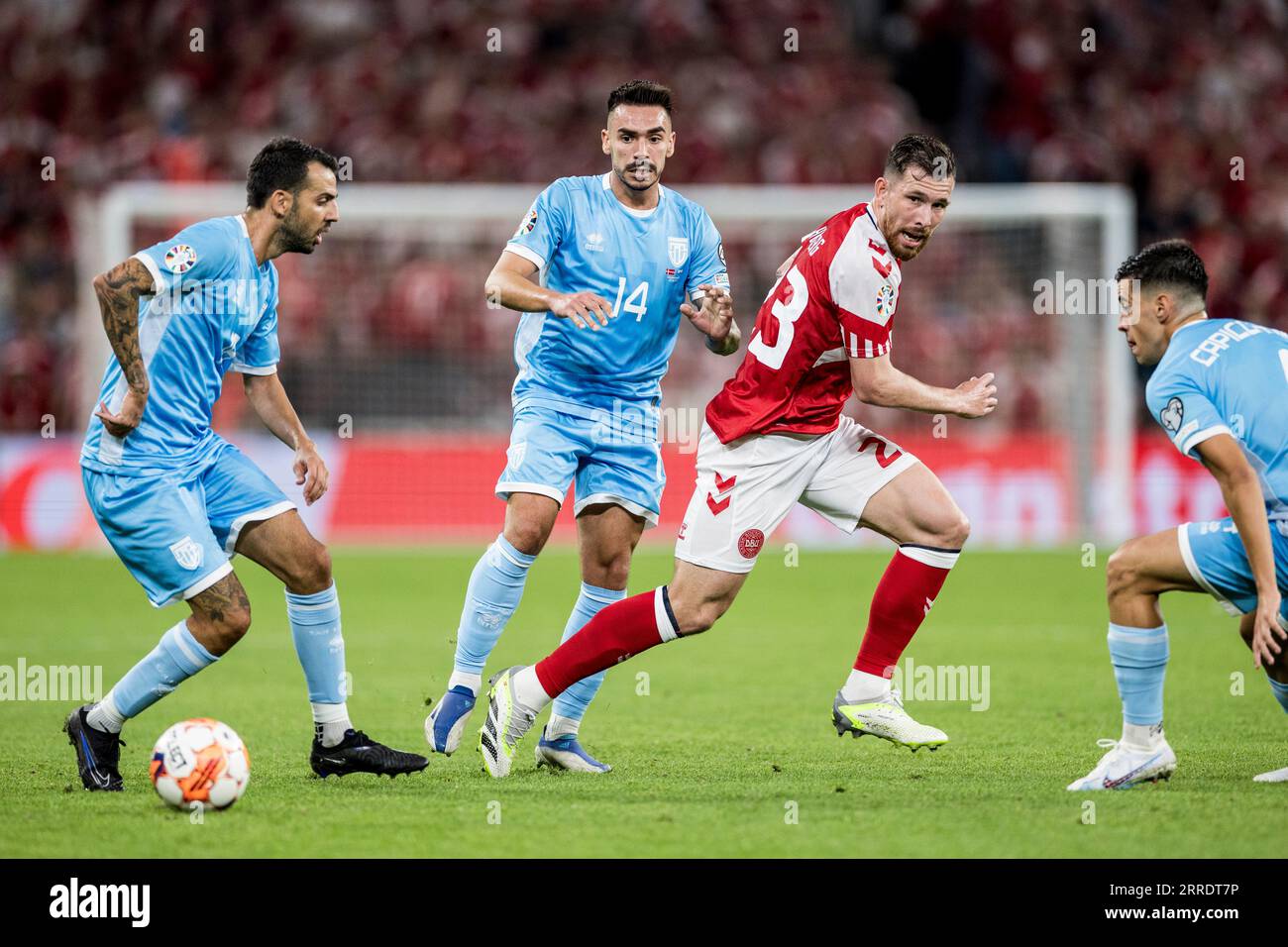 Copenhagen, Denmark. 07th Sep, 2023. Pierre-Emile Hojbjerg (23) of ...