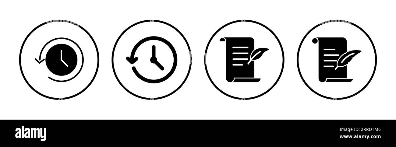 History icon vector. redo history icon Stock Vector Image & Art - Alamy