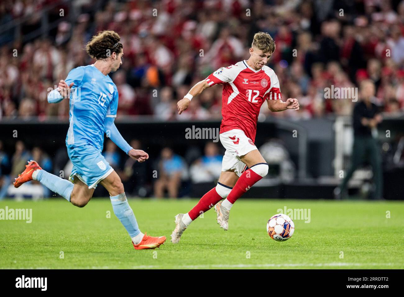Copenhagen, Denmark. 07th Sep, 2023. Jesper Lindstrom (12) of Denmark ...