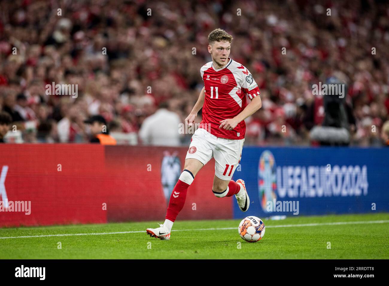Copenhagen, Denmark. 07th Sep, 2023. Andreas Skov Olsen (11) of Denmark ...