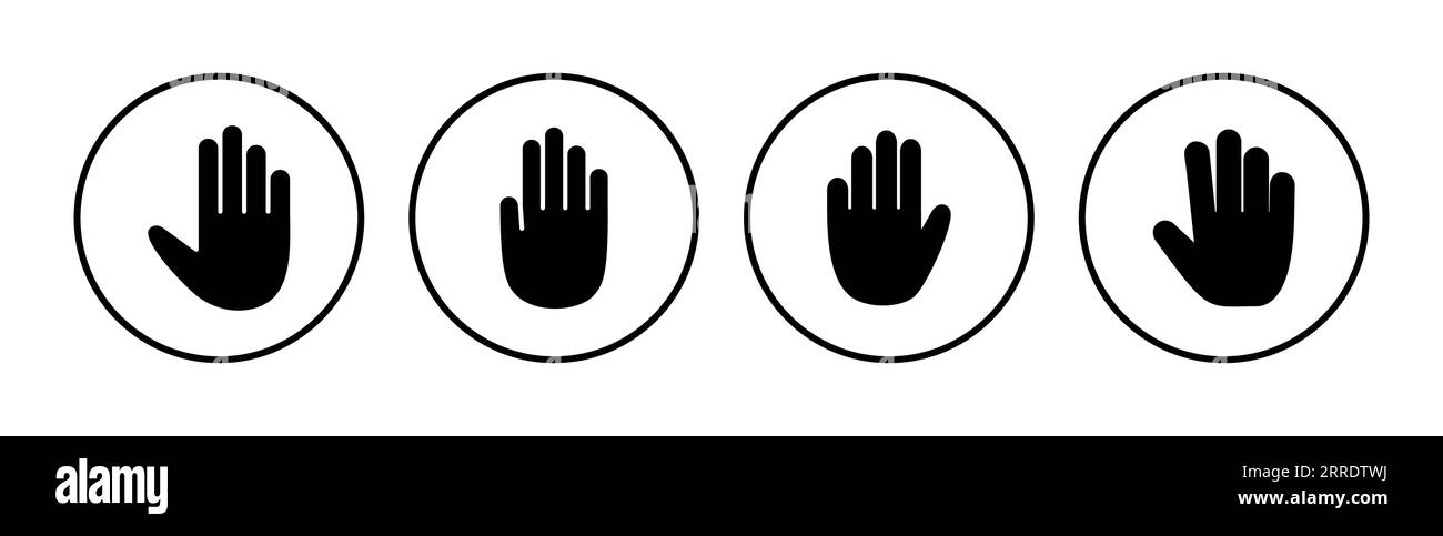 Hand icon vector. hand symbols. palm Stock Vector Image & Art - Alamy