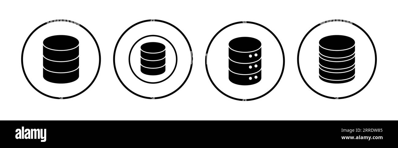 Database Icon Vector Server Icon Storage Stock Vector Image And Art Alamy