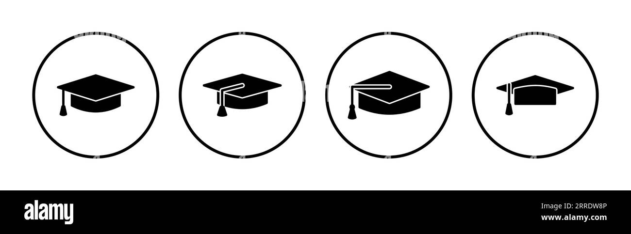 Education icon vector. graduation cap icon vector Stock Vector Image ...