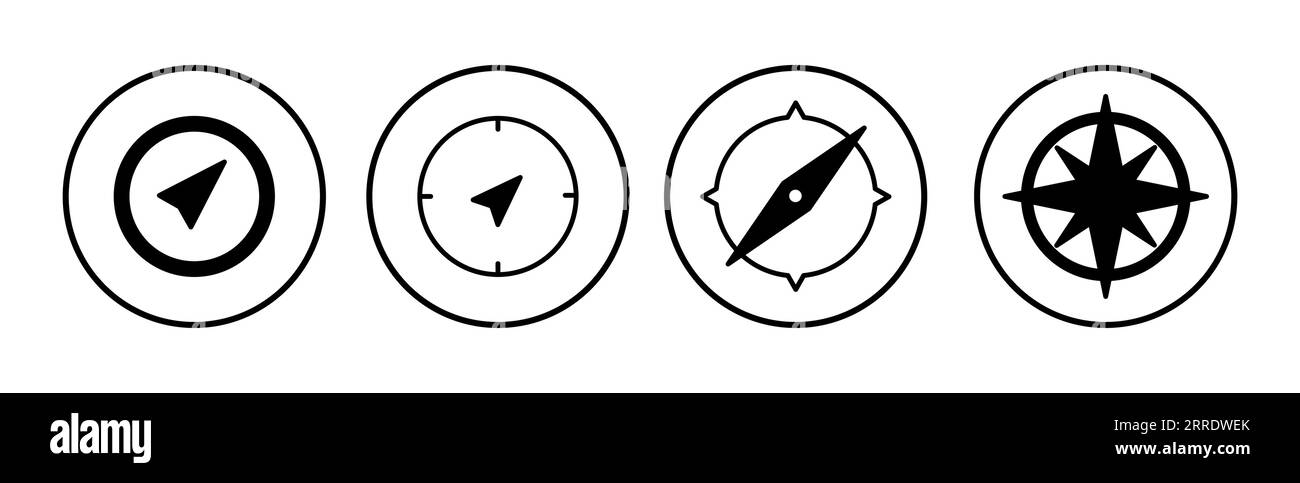 Compass icon vector. navigation icon Stock Vector Image & Art - Alamy