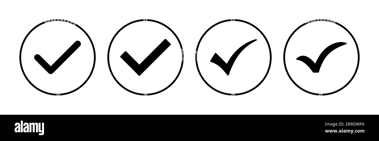 check icon vector. check mark icon. check list button icon Stock Vector Image & Art - Alamy