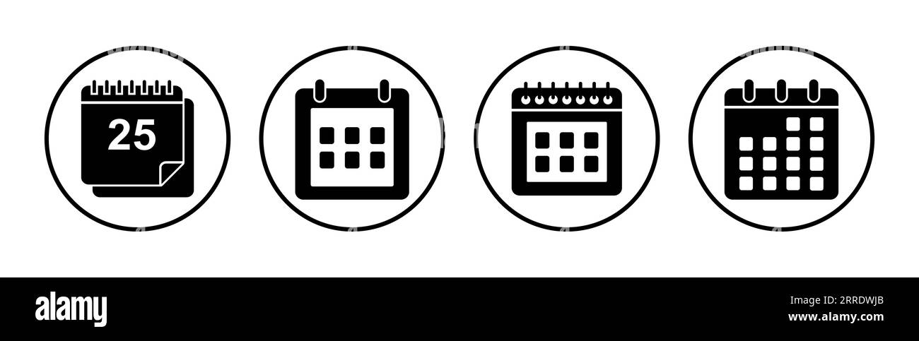 calendar icon vector. Calender symbol Stock Vector Image & Art - Alamy