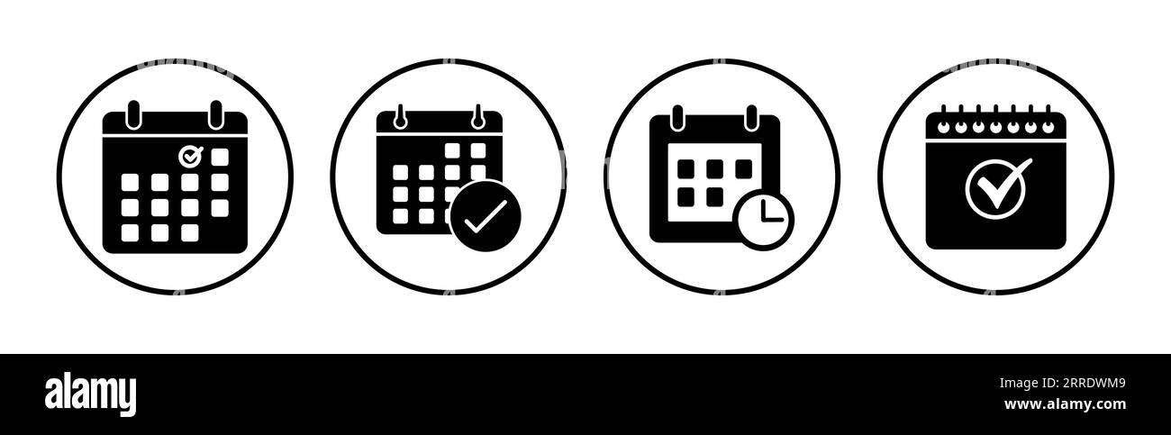 calendar icon vector. Calender symbol Stock Vector Image & Art - Alamy