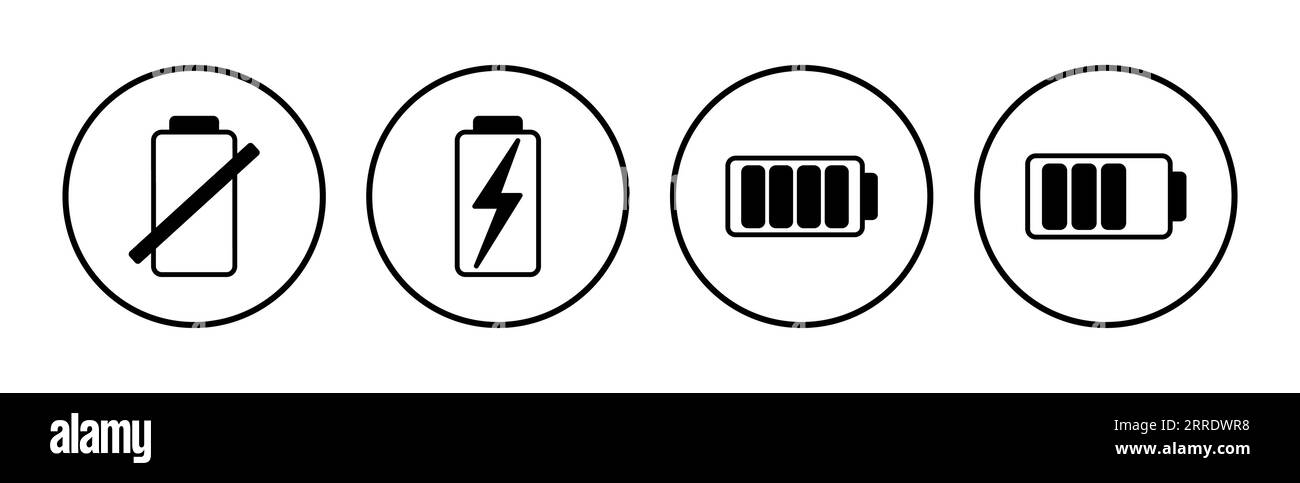 Vector battery charge indicator hi-res stock photography and images - Alamy