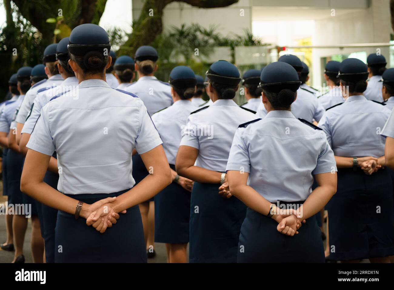 Salvador, Bahia, Brazil - September 07, 2023: Female air force soldiers ...