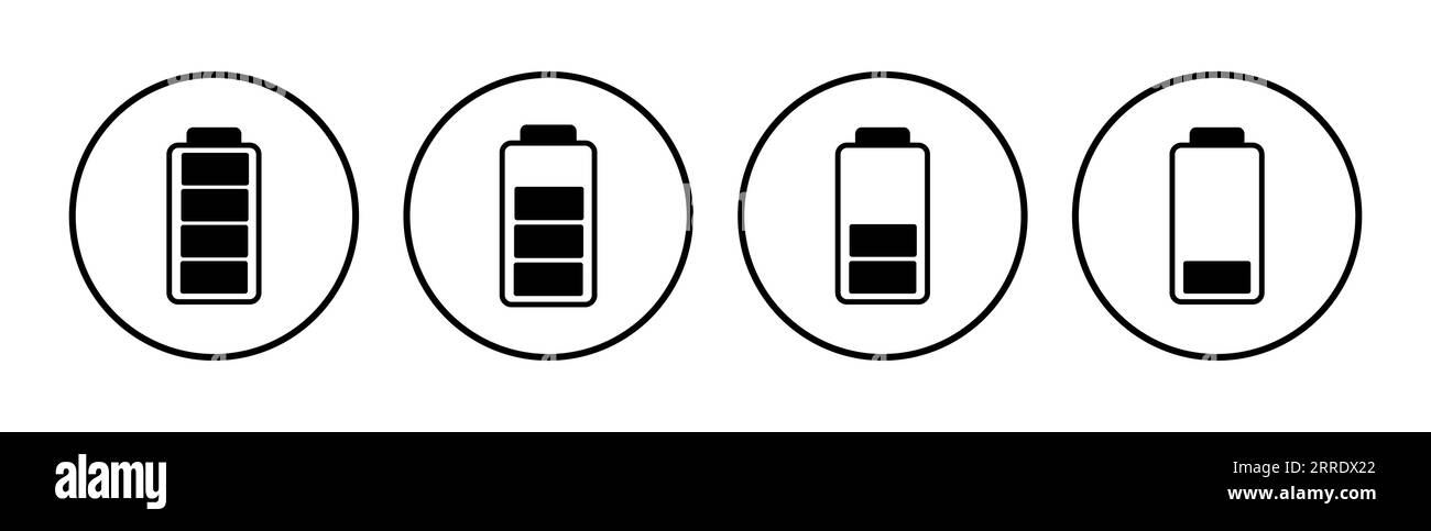 Battery icon vector. Battery charge indicator icon Stock Vector Image ...