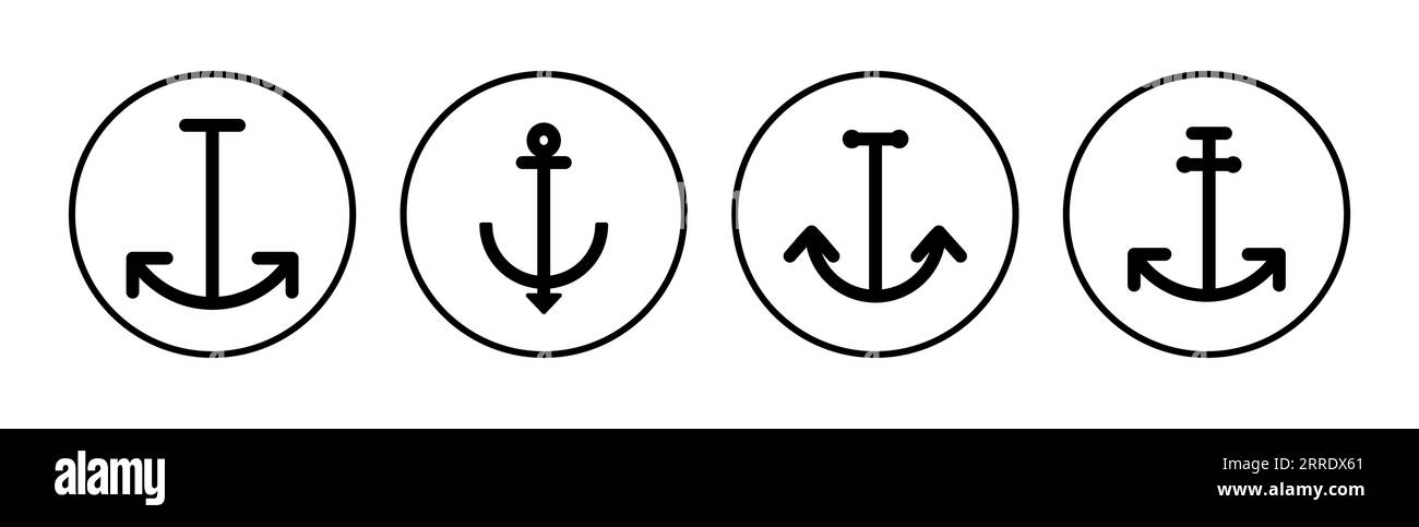 Anchor icon vector. Anchor sign. marine symbol Stock Vector Image & Art ...