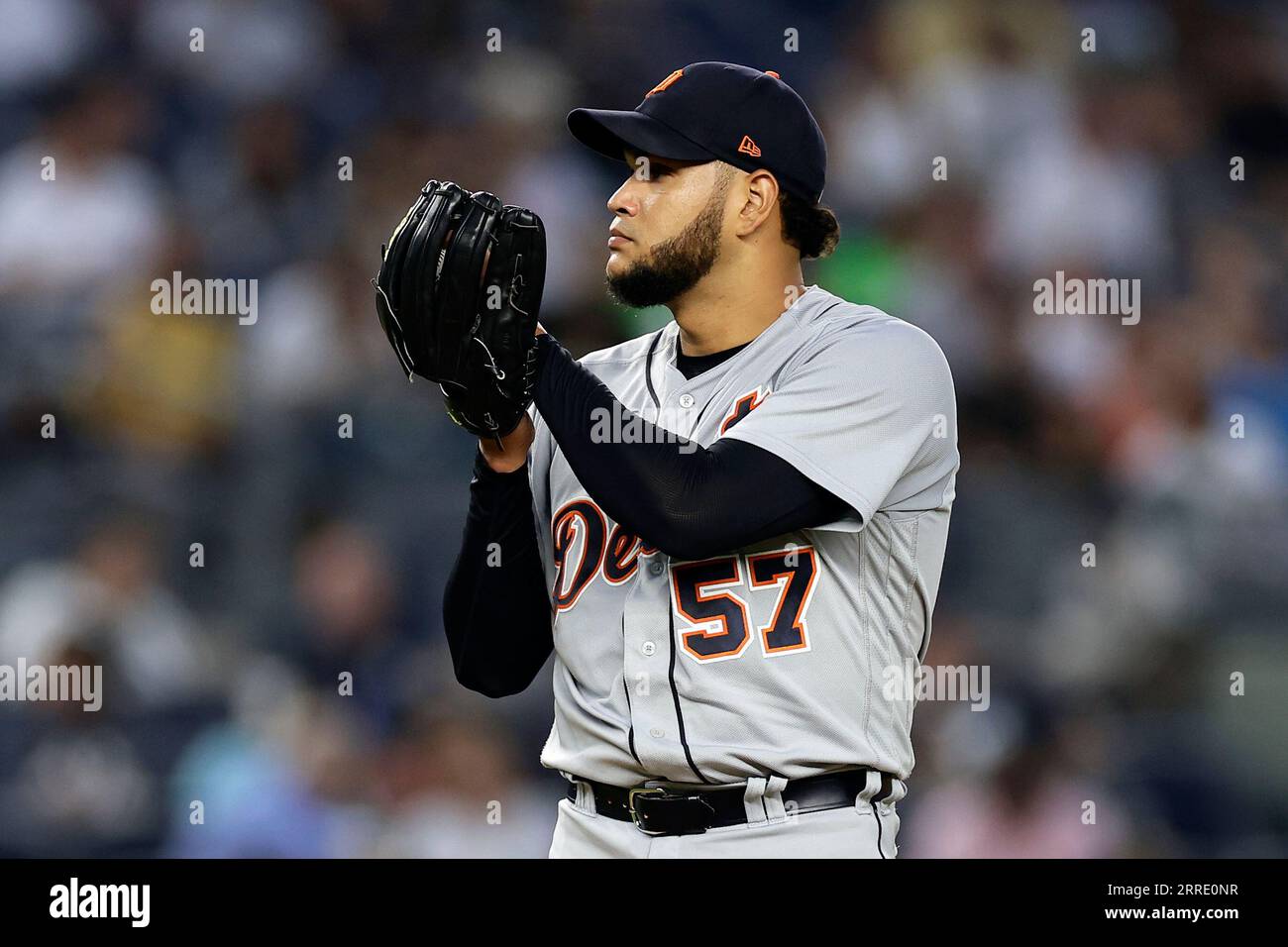 Detroit Tigers starting pitcher Eduardo Rodriguez (57) pitches against ...