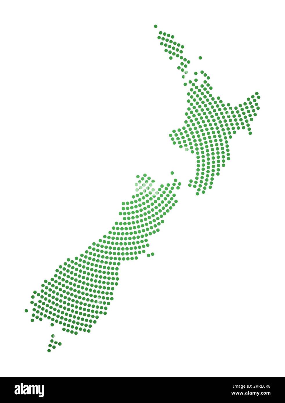 New Zealand dotted map. Digital style shape of New Zealand. Tech icon ...