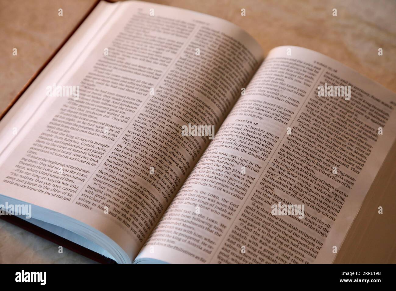 Open bible book Stock Photo - Alamy