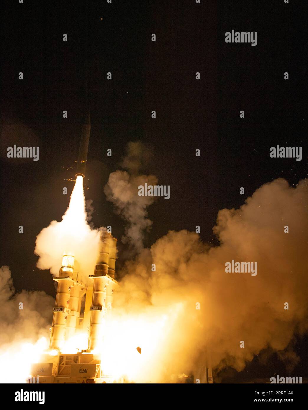 220118 -- JERUSALEM, Jan. 18, 2022 -- An Arrow-3 interceptor is ...