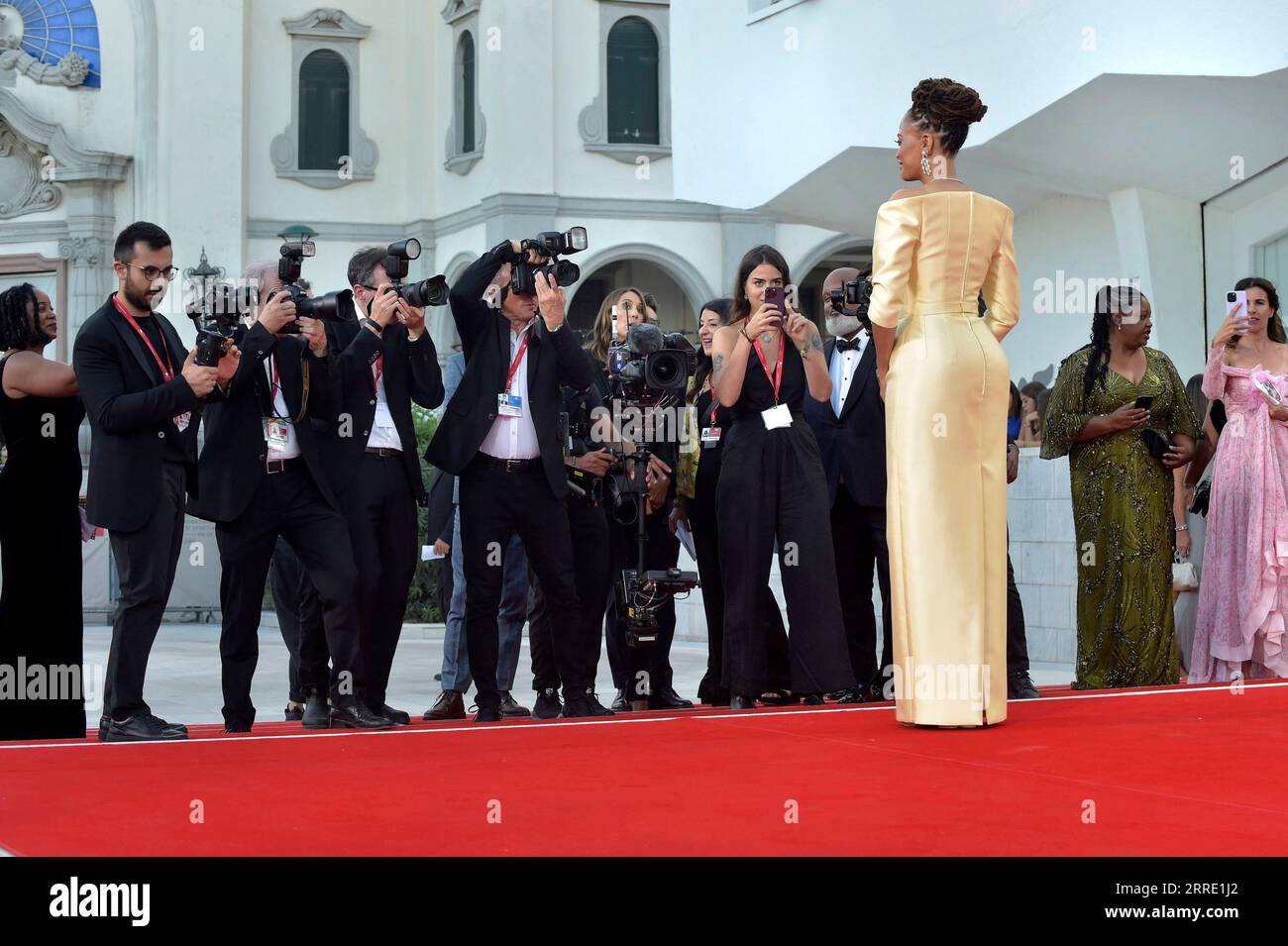 Venice, Italy. 06th Sep, 2023. Ava DuVernayi attends attends a red carpet for the movie "Origin ...