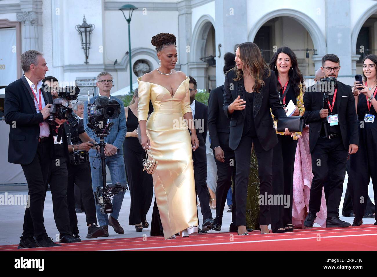 Venice, Italy. 06th Sep, 2023. Ava DuVernayi attends attends a red carpet for the movie "Origin ...