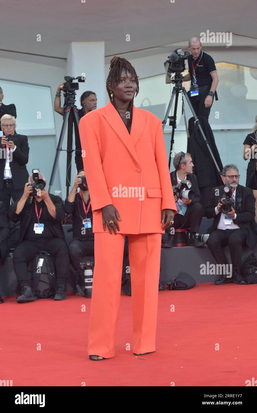 Venice, Italy. 06th Sep, 2023. Alice Diop attends a red carpet for the ...