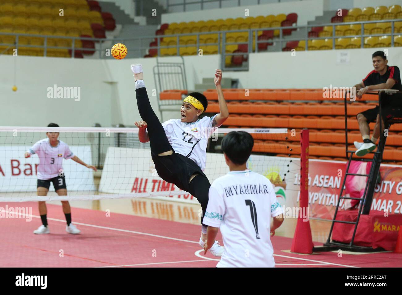 Nay Pyi Taw, Myanmar. 7th Sep, 2023. Members of Myanmar's national ...