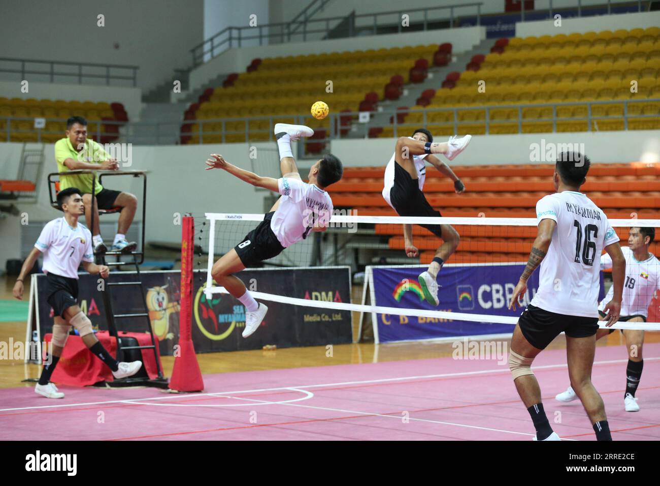Nay Pyi Taw, Myanmar. 7th Sep, 2023. Members of Myanmar's national ...