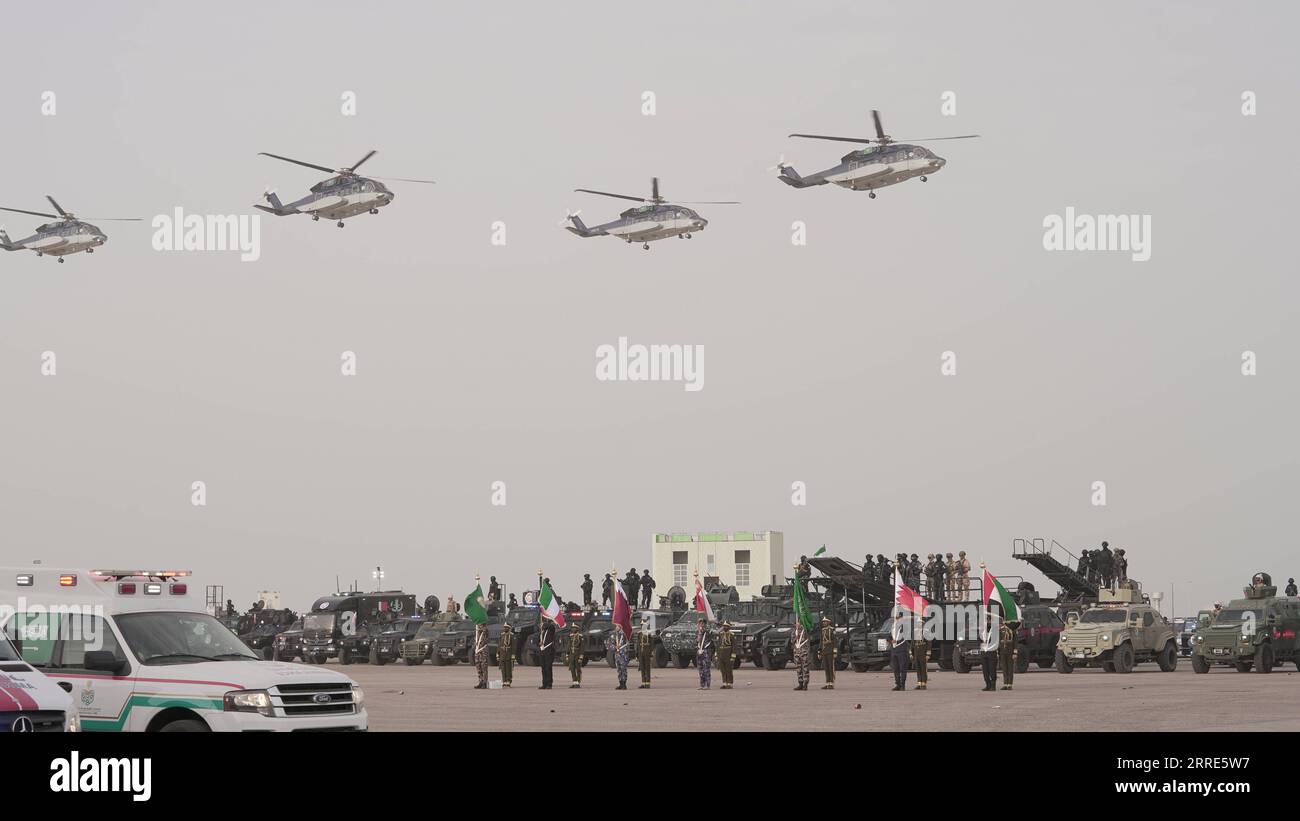 220130 -- DHAHRAN, Jan. 30, 2022 -- Photo taken on Jan. 29, 2022 shows ...