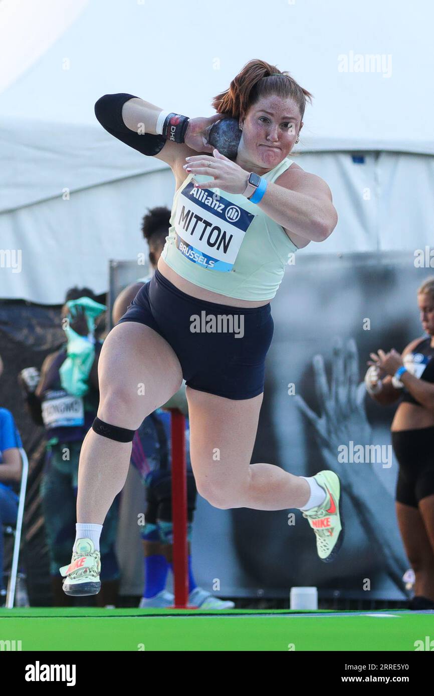 Brussels, Belgium. 7th Sep, 2023. Sarah Mitton of Canada competes ...