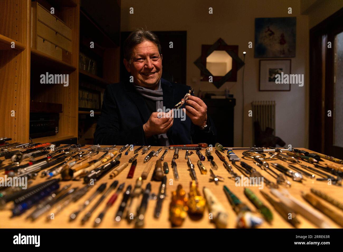 220130 -- ATHENS, Jan. 30, 2022 -- Greek mathematics teacher Nikos ...