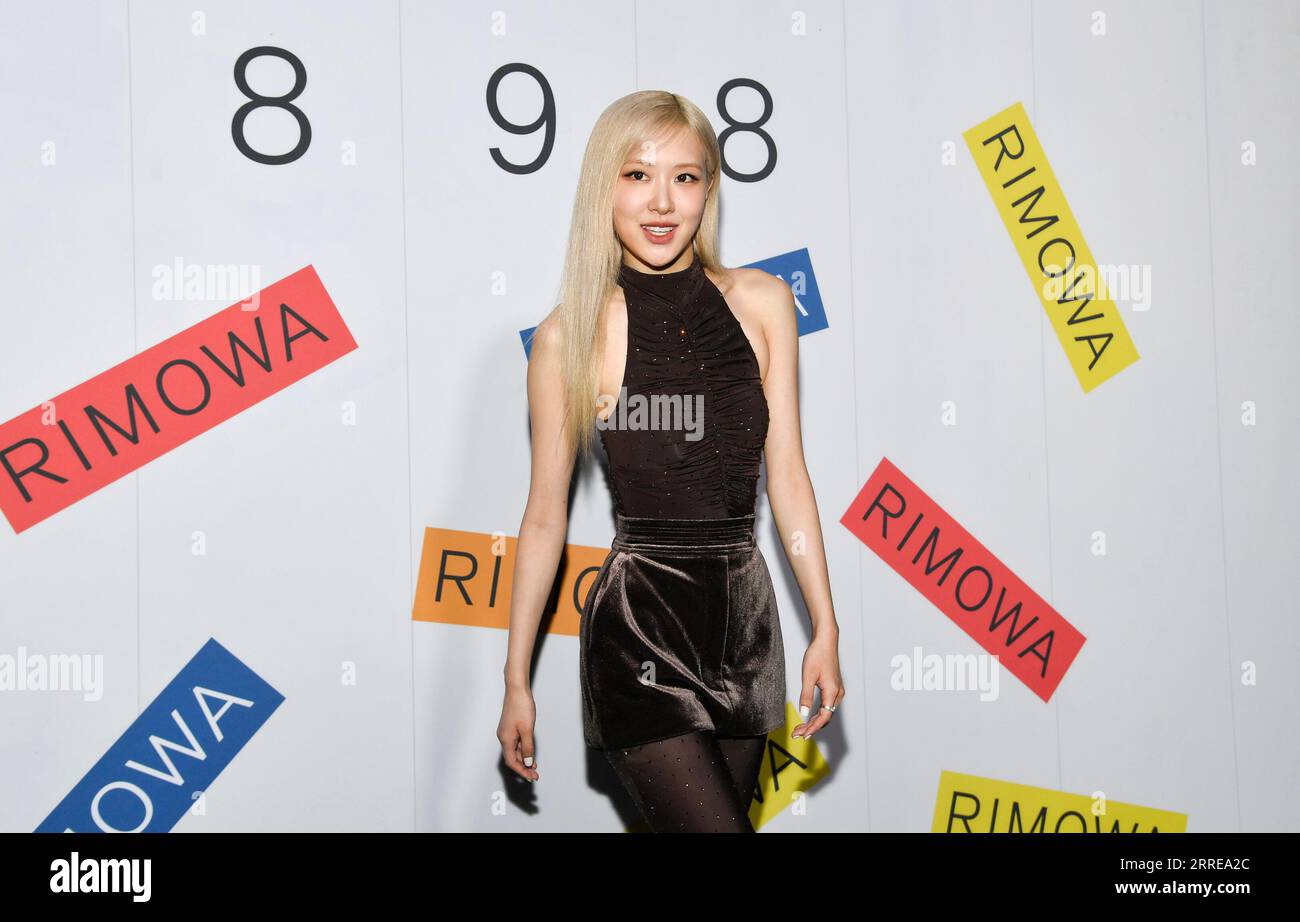 Rośe from the South Korean girl group Blackpink attends the Rimowa ...