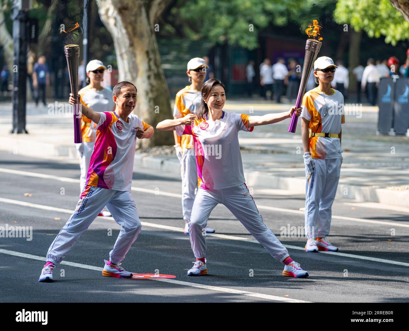 Hangzhou, China's Zhejiang Province. 8th Sep, 2023. Torch bearer Luo ...