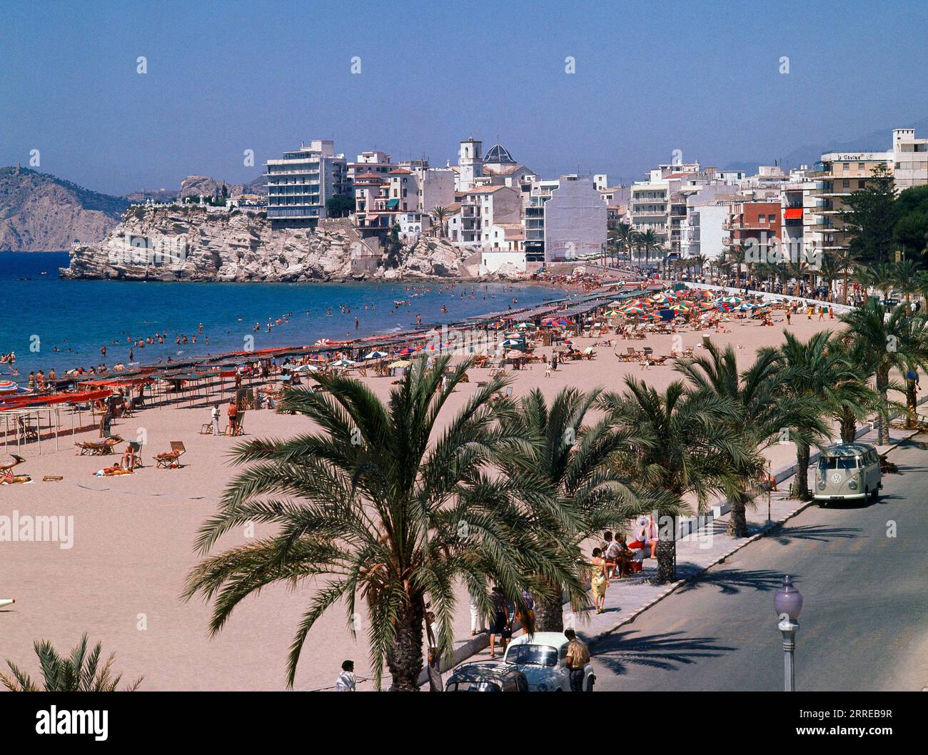 PASEO MARITIMO CON LA PLAYA DE LEVANTE Y EL CASCO VIEJO - FOTO AÑOS 60 ...