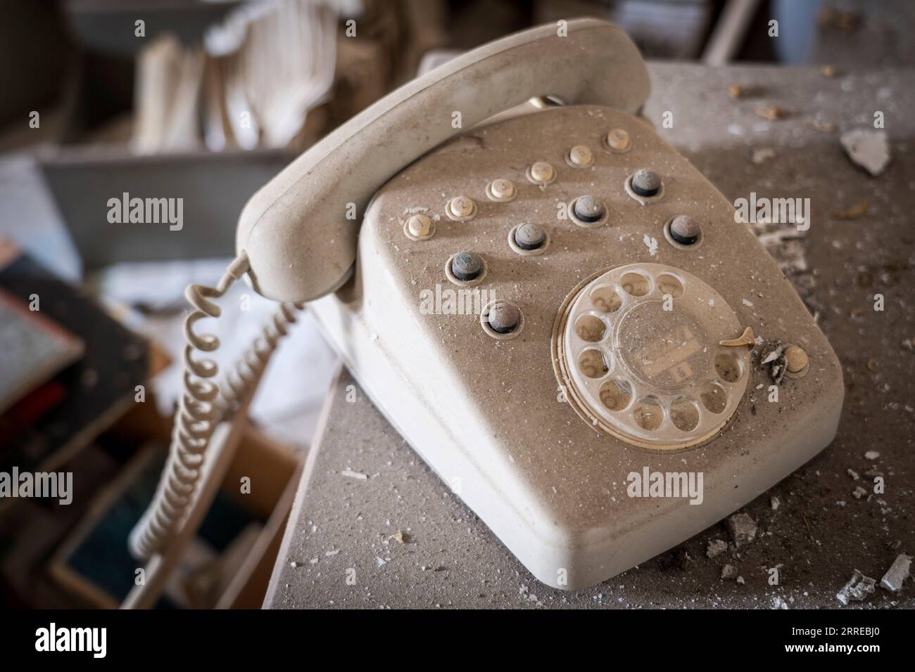 Pulse dial telephone (disc), 1970s, old Ripoll winery, Llucmajor ...