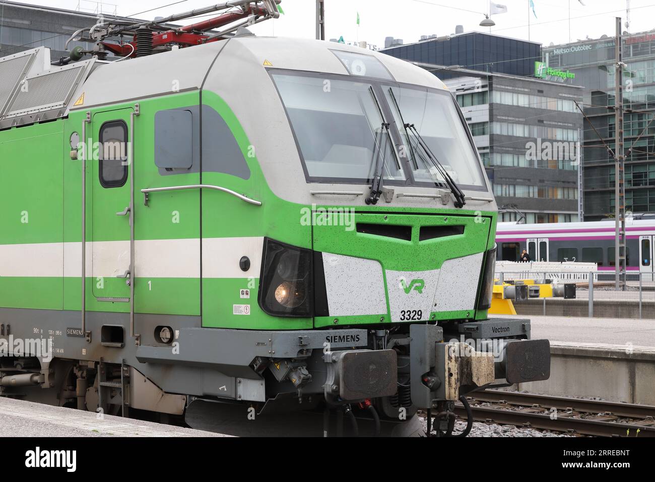 Helsinki, Finland - September 5, 2023: Close-up view of a VR class Sr3 ...