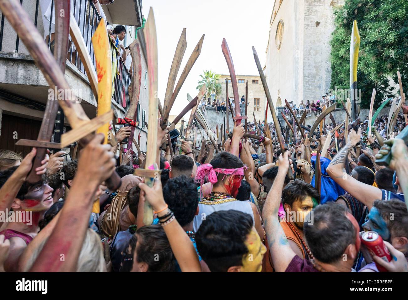 celebration of the patron saint, Moors and Christians, Pollensa ...