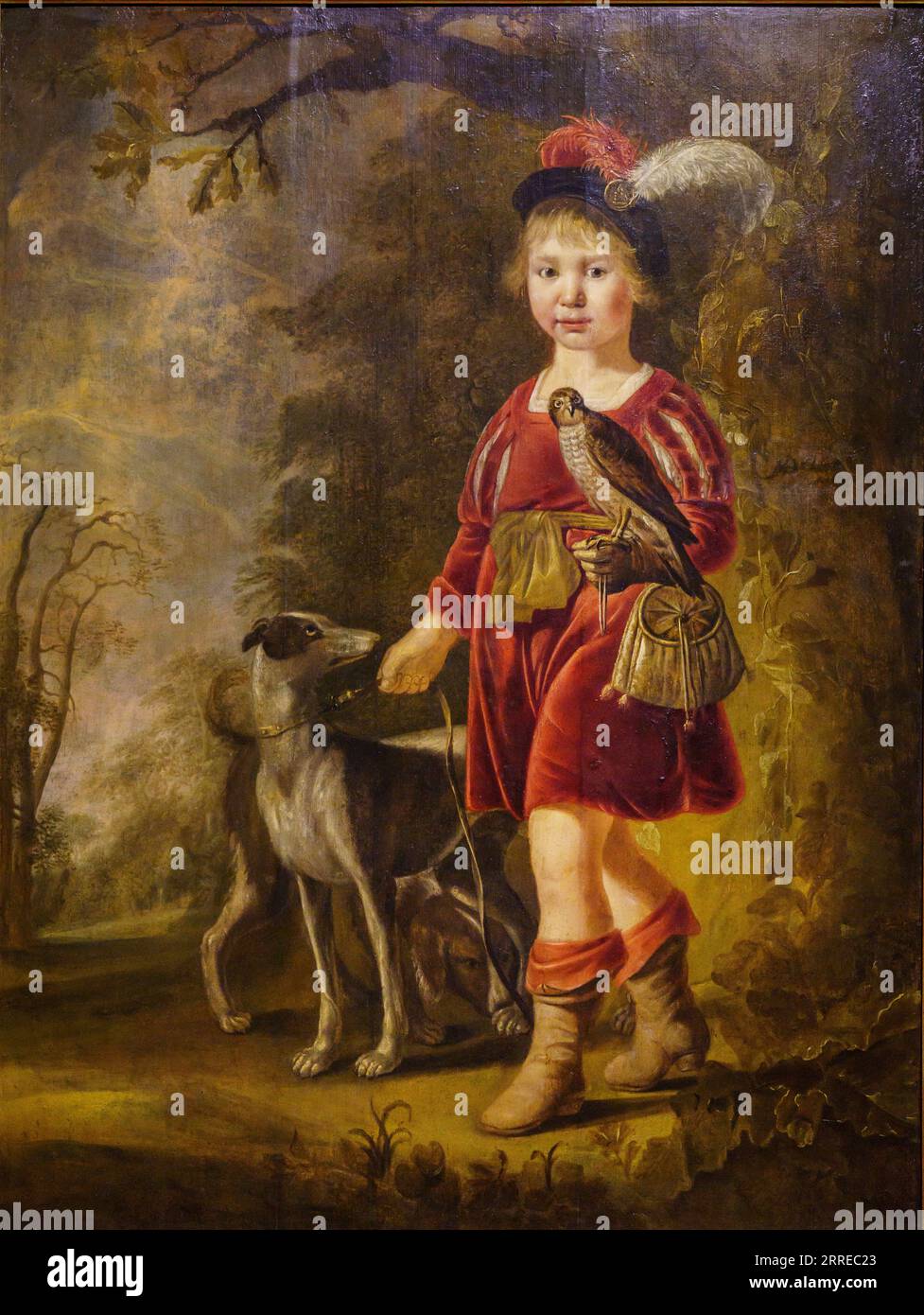 Young falconer, Matteus Gilliszoom de Berch, Nins, portraits of ...