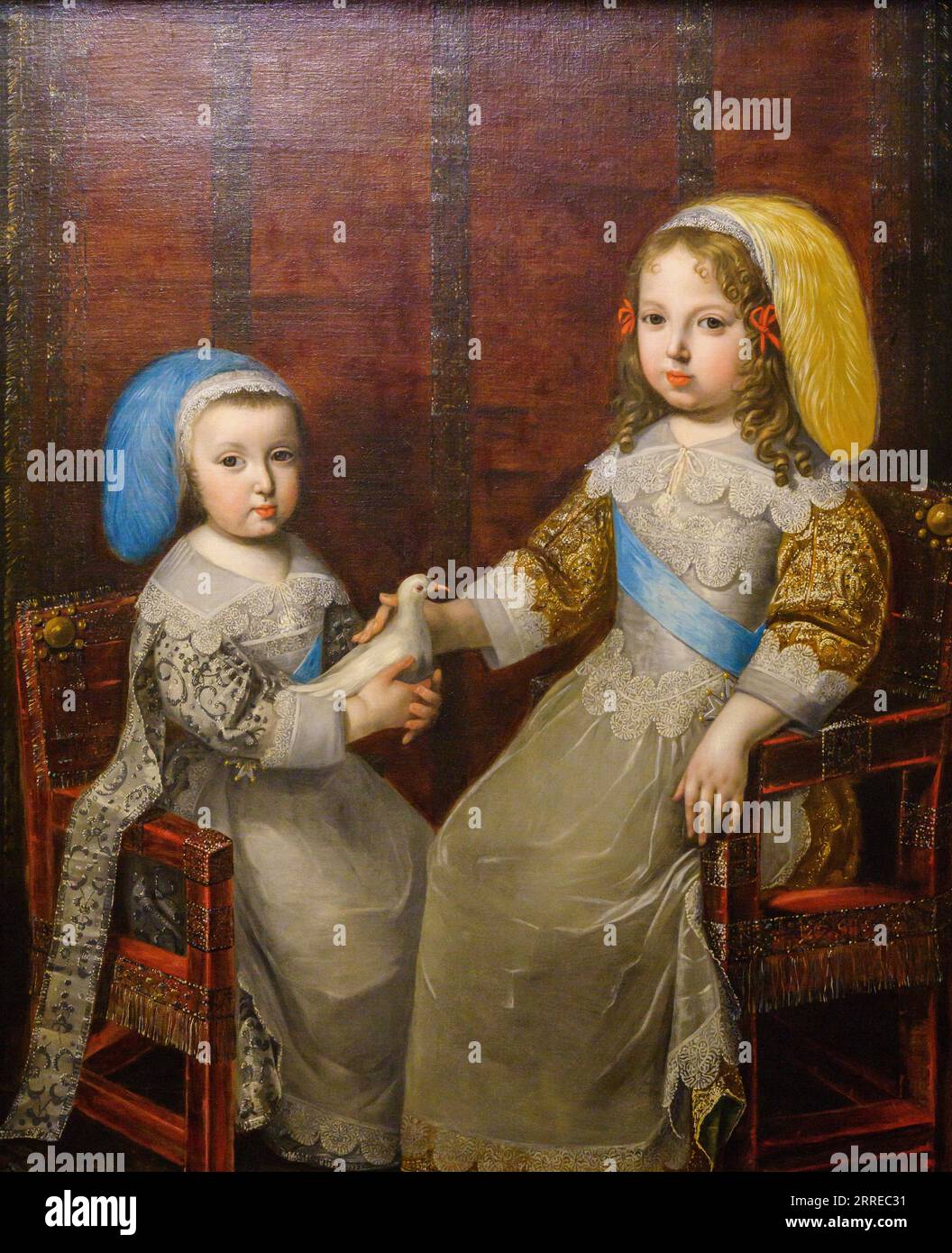 Louis XIV with his brother Philip duke of Orleans, , 1642, Charles ...