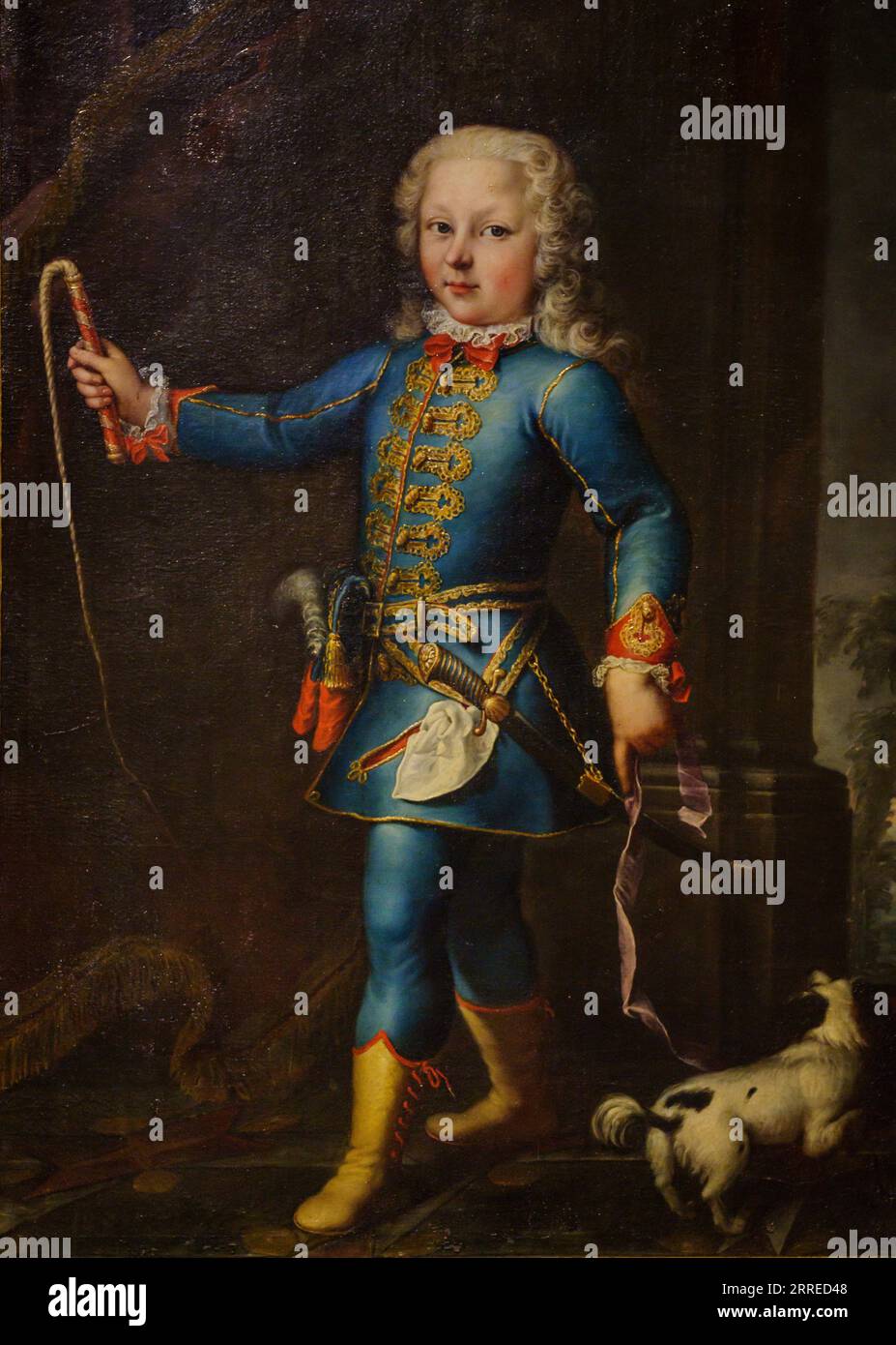 Michele Antonio Saluzzo with his dog, 1734, M.G,B. Clementi, la ...