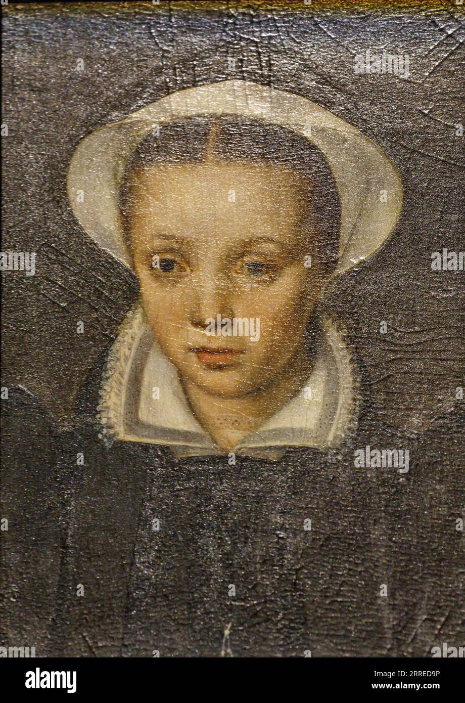 girl with a withe bonnet, 1570, south netherlandish school, Nins, portraits of children s. XVI ...