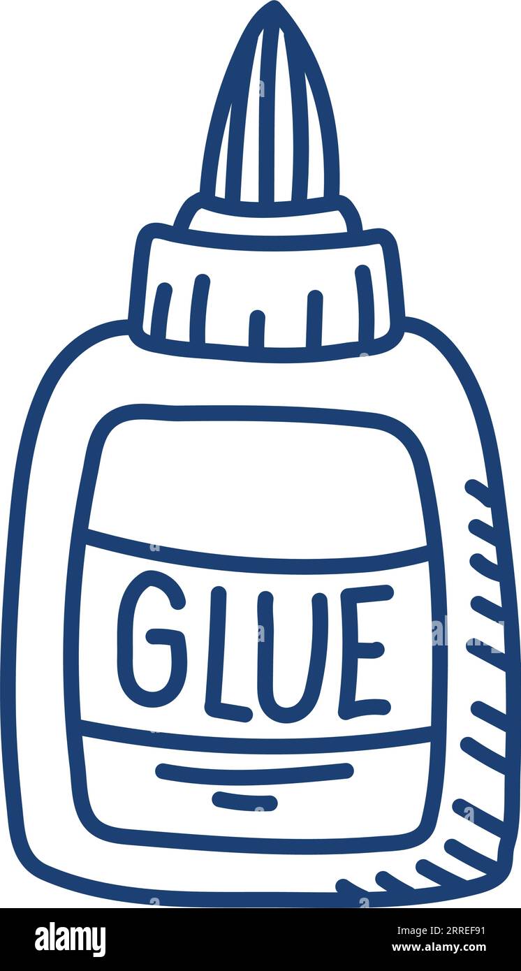glue bottle school doodle icon Stock Vector Image & Art - Alamy