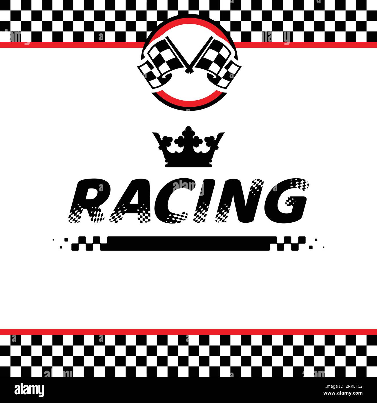 Checkered flag border background hi-res stock photography and images - Alamy
